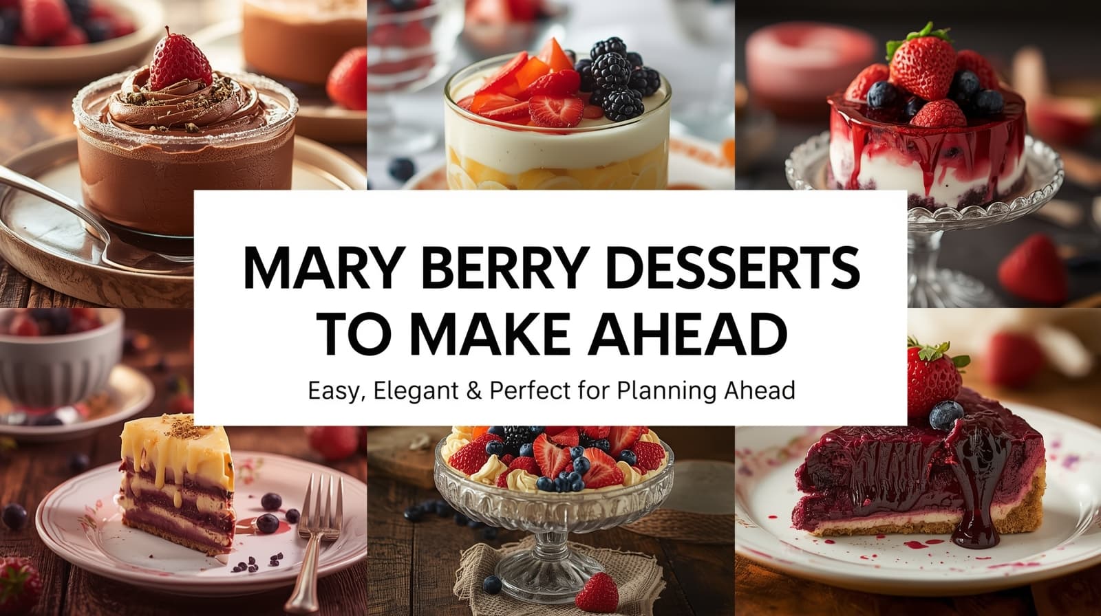 Mary Berry Desserts To Make Ahead