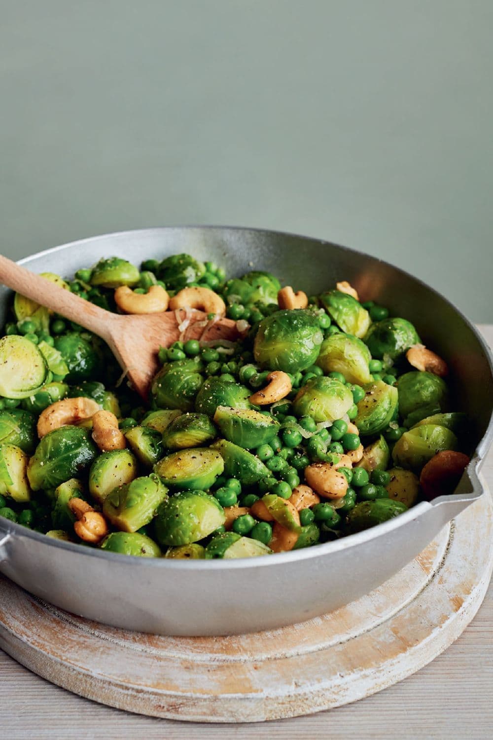 Easy Mary Berry Brussels Sprouts With Peas And Cashews Recipe - Mary ...