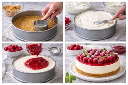 Easy Mary Berry Raspberry Cheesecake Recipe - Mary Berry Cooks